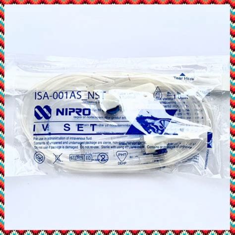 5 ชุด Iv Set Nipro ชุดสายให้น้ำเกลือ สายน้ำเกลือ Infusion Set Shopee