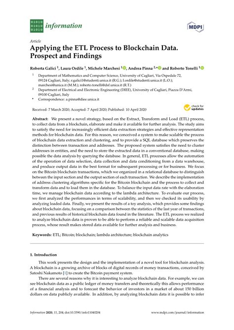 pdf applying the etl process to blockchain data prospect and findings