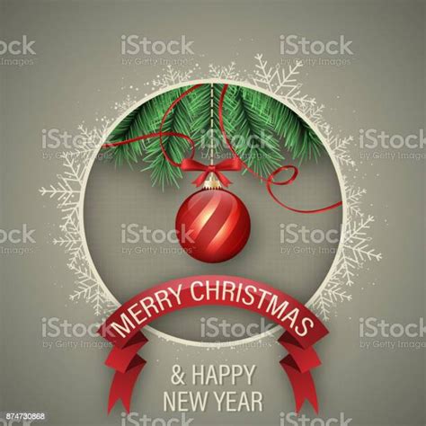 크리스마스와 새 해 복 많이 받으세요 소원 선물 상자 빨간 리본 마술 지팡이 녹색 지점과 흰색 프레임 눈송이 벡터 디자인입니다