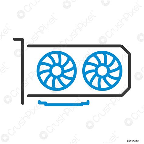 Gpu Icon Stock Vector 5115605 Crushpixel
