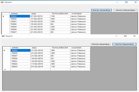 Sorting Data Based On Date In VB Net SourceCodester