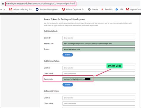 How To Generate An OAuth Code Also The Refresh Token And Access Token