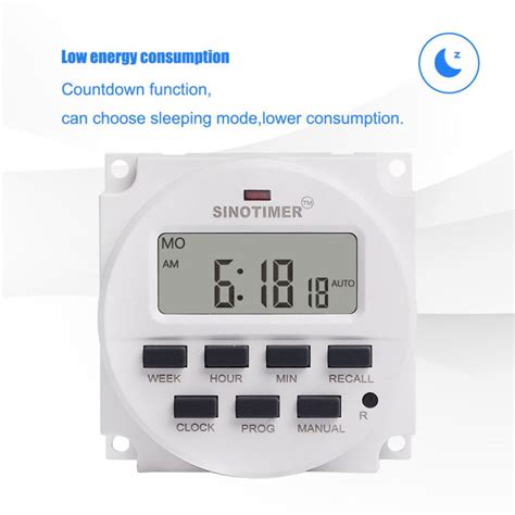 Digital LCD Power Programmable TIMER Time Switch 16A Timer AC 220V 12V 110V 24V Light Control TU