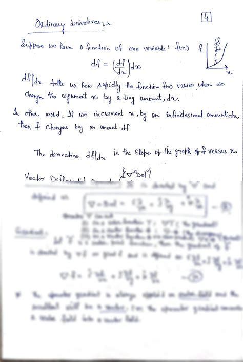 SOLUTION Vector Calculus Notes Studypool