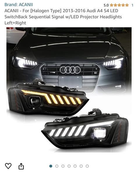 Full Led Headlights For A4 B9 Raudi