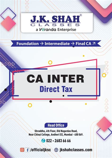 Download Ca Intermediate Jk Shah Direct Tax Notes Summary