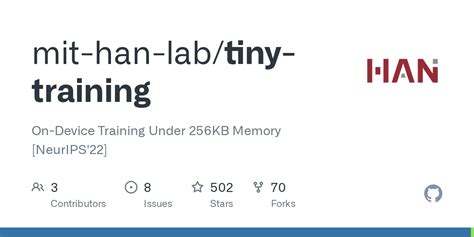 Github Mit Han Labtiny Training On Device Training Under 256kb Memory Neurips22