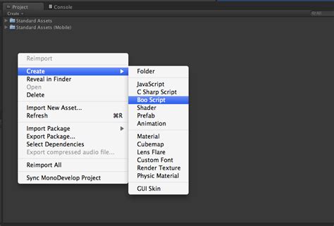 A Boopository Getting Started With Boo Using Unity 3d