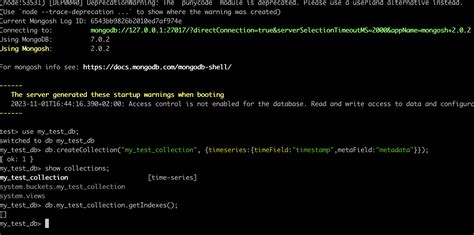 no default compound index created on time series collection java frameworks mongodb
