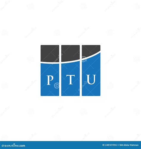 Ptu Letter Logo Design On White Background Ptu Creative Initials Letter Logo Concept Ptu