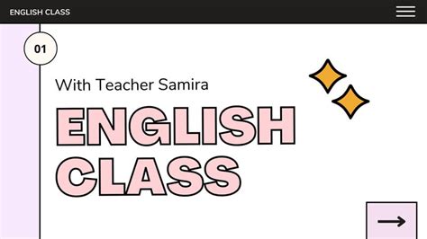 Free And Customizable English Class Templates
