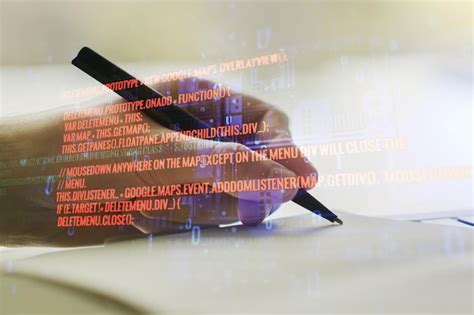 Premium Photo Multi Exposure Of Abstract Graphic Coding Sketch With Premium Photo Multi Exposure Of Abstract Graphic Coding Sketch With