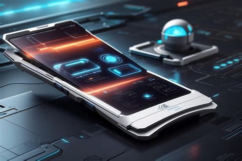 Premium Ai Image Design Electronic Device Mockups In A Futuristic Scifi Style For Techrelated