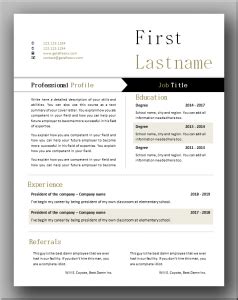 Functional CV Template Samples Templates Get A Free CV