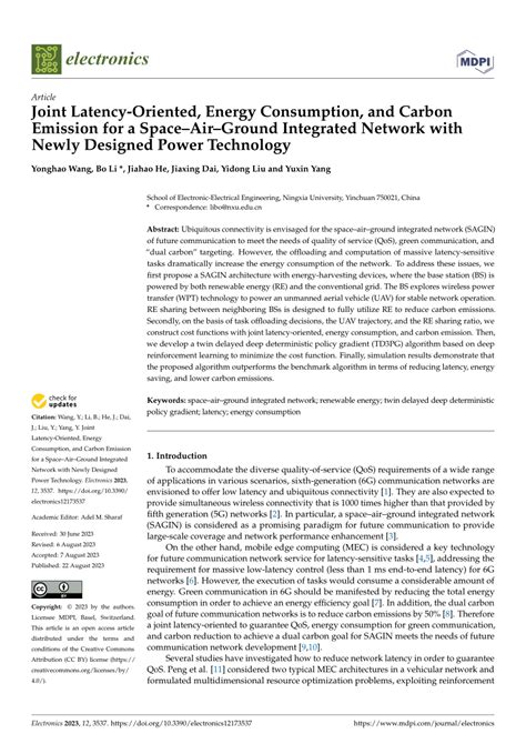 Pdf Joint Latency Oriented Energy Consumption And Carbon Emission
