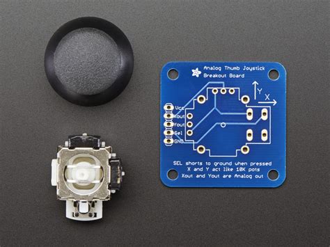 Analog 2 Axis Thumb Joystick With Select Button Breakout Board Id