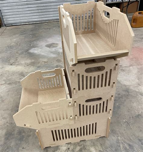 Stackable Storage Crate Box Version 2 Cnc Router Files Diy Stacking