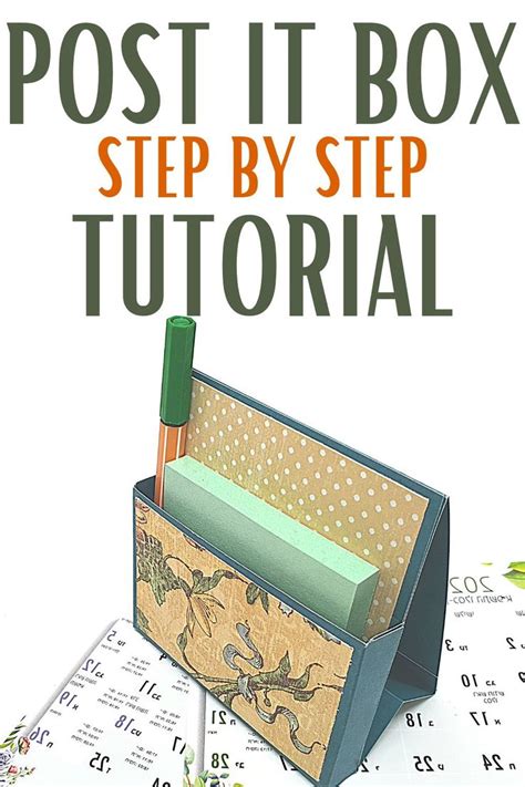 How To Make A Post It Box Paper Craft Videos Paper Box Diy Paper Box Tutorial