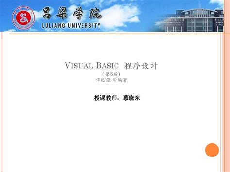 Visual Basic 程序设计 word文档在线阅读与下载 无忧文档