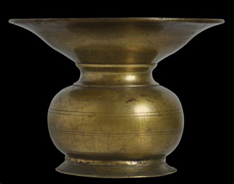 Indian Cast Brass Hand Spittoon Cuspidor Michael Backman Ltd