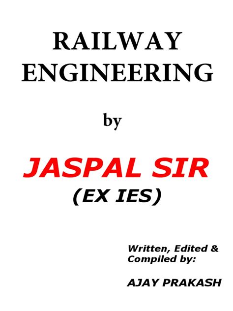 railway engg by jaspal sir pdf