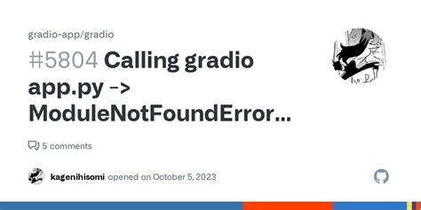 Calling Gradio App Py ModuleNotFoundError No Module Named Gradio