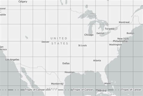 Latitude And Longitude World Map With Cities