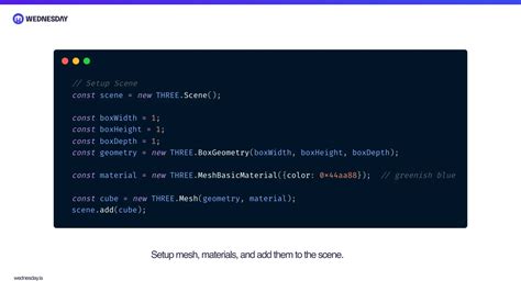 Create Basic D Scenes Using Three Js