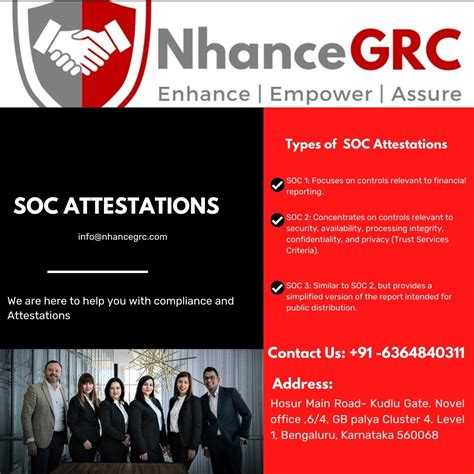 How To Comply With Soc Attestation Nhancegrc Private Limited Posted