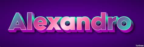 Alexandro Text Effect And Logo Design Name