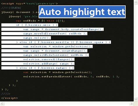 Auto Highlight Text Dalam Tags Pre Menggunakan JQuery Buku Catatan Si Ugi