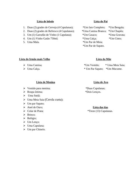 Lista De Lobolo Pdf