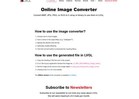 Image Converter Seems Broken General Discussion LVGL Forum