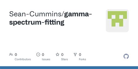 github sean cummins gamma spectrum fitting