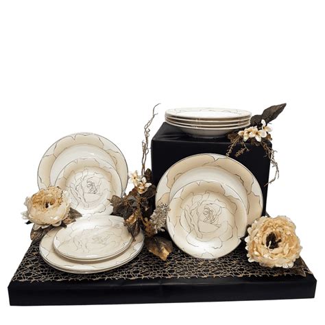 מתנה לארוסין סט צלחות בריליאנט בעיצוב