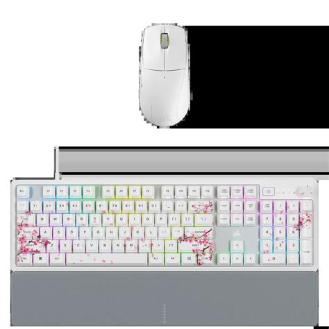 Corsair K70 Core Cherry Blossom Keyboard And M75 White Mouse Gaming Bundle