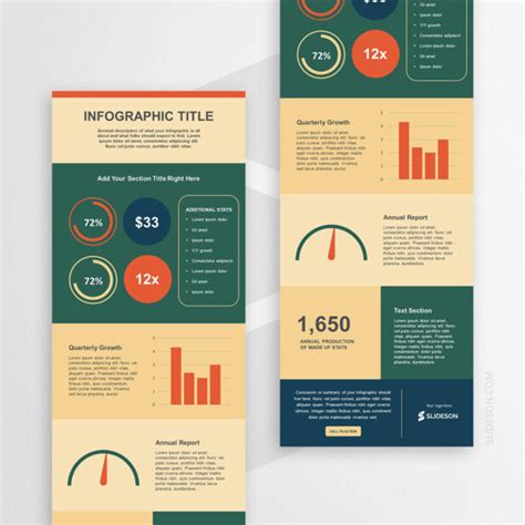 Stats Infographic Template Slideson