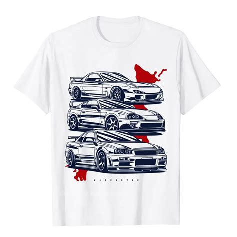 Jdm Crew Rx7 Skyline Gtr Top T Shirts For Men Moto Biker Tops Shirts Manga Cotton 