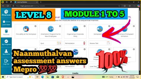 Level 8 Module 1 5 Mepro 1st Year Naanmuthalvan Assessment Answers💯 Naanmudhalvan Youtube