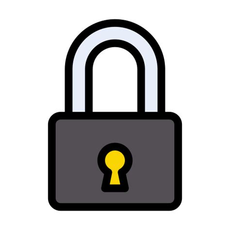 Padlock Vector Stall Lineal Color Icon