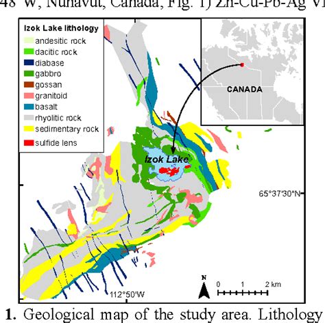 Figure 1 From Combined Hyperspectral And Lithogeochemical Estimation Of Alteration Intensities