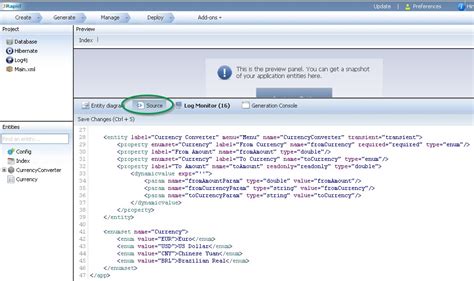 Java Cloud Currency Converter Using Web Services And Jrapid
