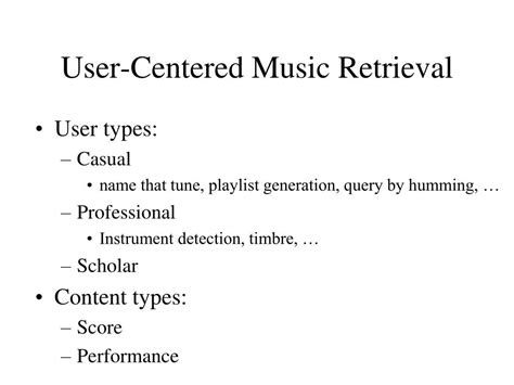 Ppt Speech And Music Retrieval Powerpoint Presentation Free Download Id3739034