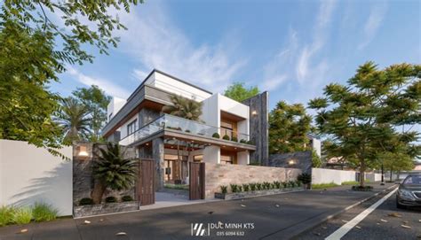 9222 Sketchup Villa Exterior Model Download By Do Duc Minh Sketchup