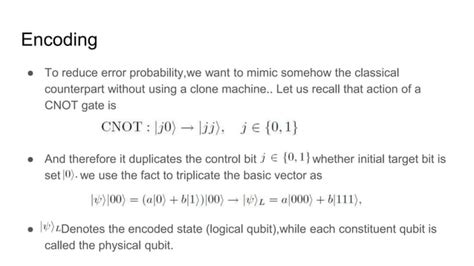 quantum error correcting codes ppt