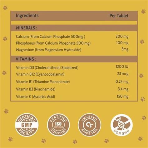 Chewable Calcium Tablet At ₹ 308 कुत्ते की दवाई In Mumbai Id 2850478525773