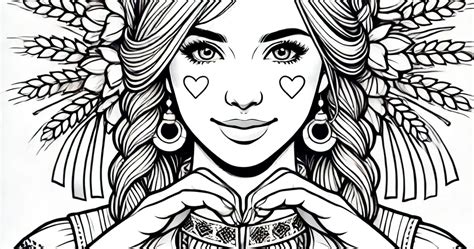 Розмальовки до Дня святого Валентина Ілюстрації Різне