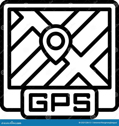 GPS On Tablet Icon Location Map And Navigation Vector Stock Vector Illustration Of Direction
