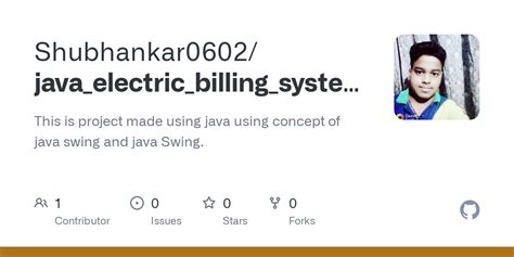 Github Shubhankar0602javaelectricbillingsystemnew This Is Project Made Using Java Using