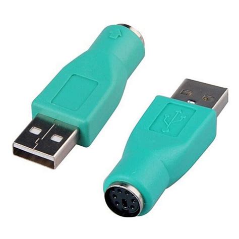 USB Male To PS2 PS 2 Female Mouse Keyboard PC Computer Converter